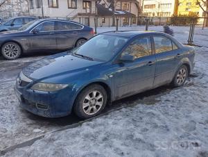 Синий Мазда 6 2007 в Рига, объемом двигателя 2.00 л и пробегом 120 тыс. км за 500 €, фото  на AUTOMOTO.COM.LV