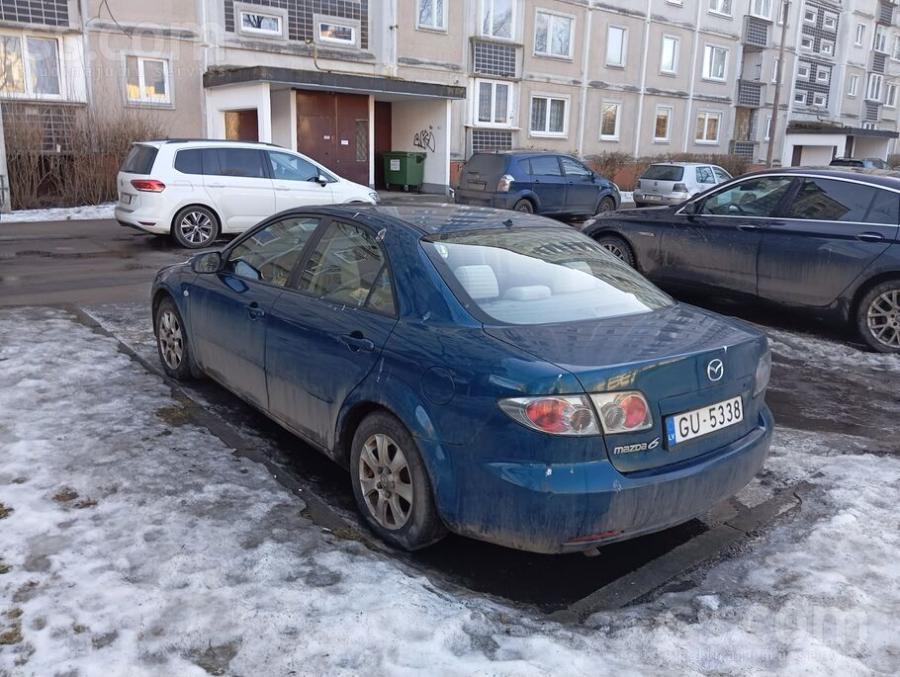 Синий Мазда 6 2007 в Рига, объемом двигателя 2.00 л и пробегом 120 тыс. км за 500 €, фото 3 на AUTOMOTO.COM.LV