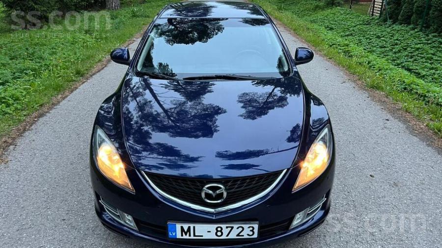 Blue Mazda 6 2008 in Riga, with an engine capacity of 2.00 L and mileage of 285 thousand km for 1900 €, photo 4 on AUTOMOTO.COM.LV