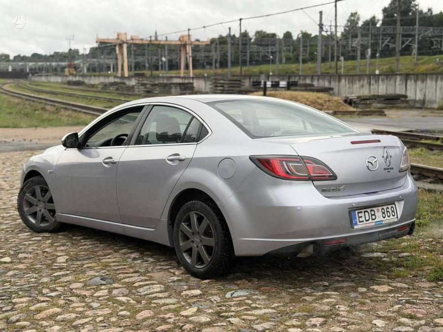 Blue Mazda 6 2008 in Vilnius, with an engine capacity of 2.00 L and mileage of 278 thousand km for 850 €, photo 3 on AUTOMOTO.COM.LV