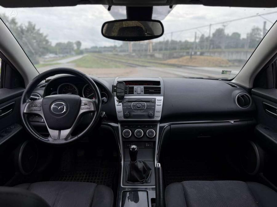 Blue Mazda 6 2008 in Vilnius, with an engine capacity of 2.00 L and mileage of 278 thousand km for 850 €, photo 8 on AUTOMOTO.COM.LV