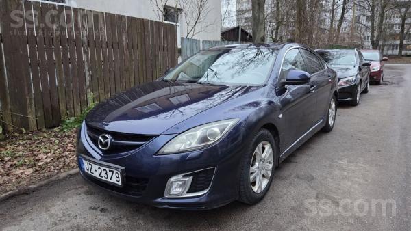 Blue Mazda 6 2009 in Riga, with an engine capacity of 2.50 L and mileage of 236 thousand km for 2500 €, photo 1 on AUTOMOTO.COM.LV
