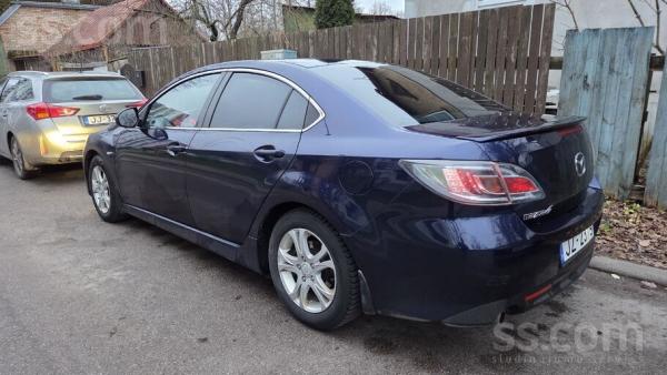 Blue Mazda 6 2009 in Riga, with an engine capacity of 2.50 L and mileage of 236 thousand km for 2500 €, photo 2 on AUTOMOTO.COM.LV