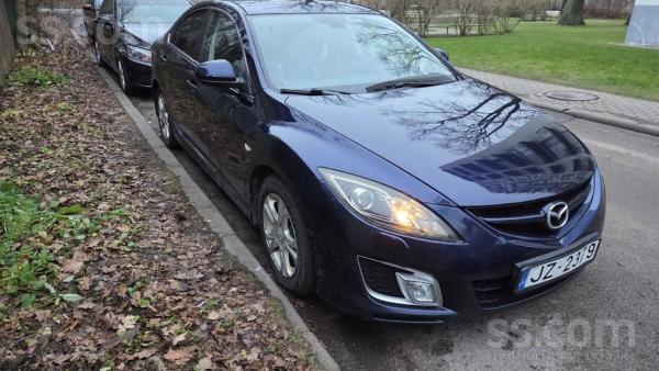 Blue Mazda 6 2009 in Riga, with an engine capacity of 2.50 L and mileage of 236 thousand km for 2500 €, photo 4 on AUTOMOTO.COM.LV