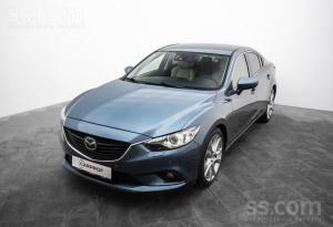 Blue Mazda 6 2013 in Riga, with an engine capacity of 2.20 L and mileage of 239 thousand km for 6699 €, photo  on AUTOMOTO.COM.LV