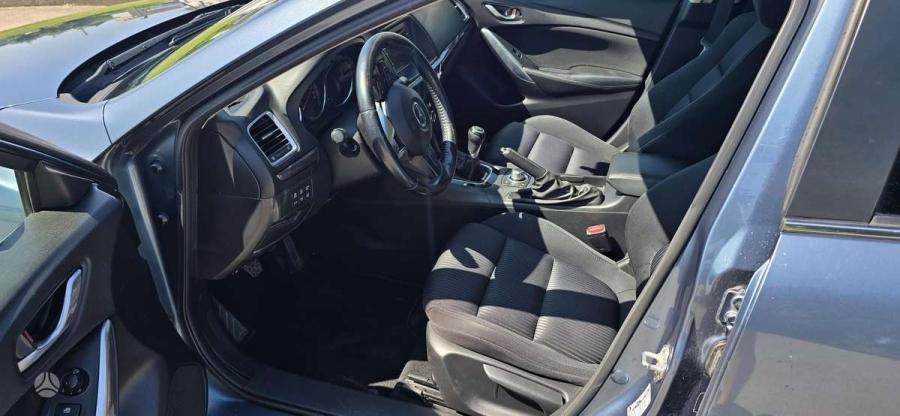 Zils Mazda 6 2014 Tauragė, ar dzinēja tilpumu 2.18 L un nobraukumu 195 tūkst. km par 4700 €, foto 12 vietnē AUTOMOTO.COM.LV