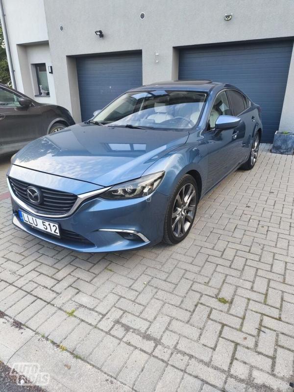 Blue Mazda 6 2016 in Kaunas, with an engine capacity of 2.50 L and mileage of 192 thousand km for 10400 €, photo 1 on AUTOMOTO.COM.LV