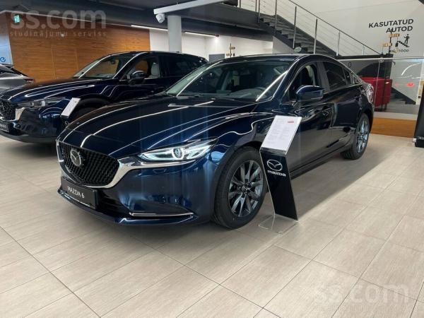 Zils Mazda 6 2025 Tallina, ar dzinēja tilpumu 2.00 L un nobraukumu 10 tūkst. km par 1499 €, foto 1 vietnē AUTOMOTO.COM.LV