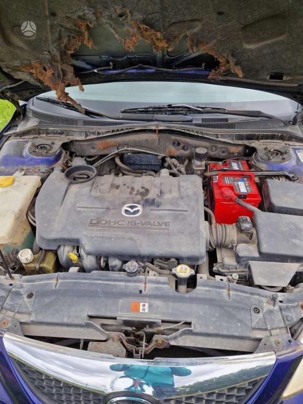 Zils Mazda 6 2005 Klaipėda, ar dzinēja tilpumu 2.00 L un nobraukumu 187 tūkst. km par 1000 €, foto 8 vietnē AUTOMOTO.COM.LV