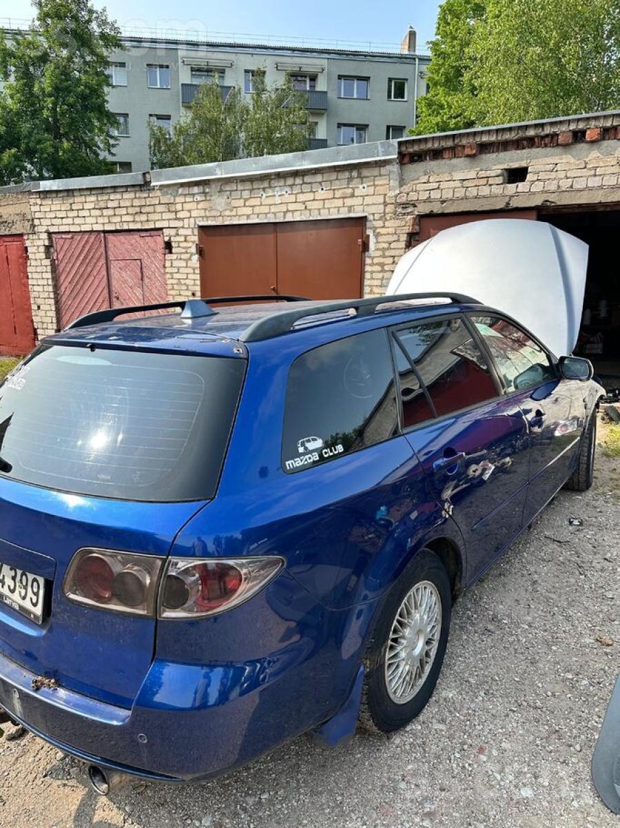 Blue Mazda 6 2006 in Liepaja, with an engine capacity of 2.00 L and mileage of 264 thousand km for 850 €, photo 5 on AUTOMOTO.COM.LV