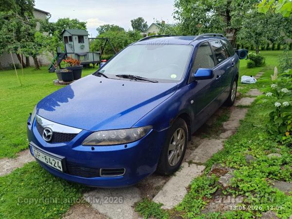 Blue Mazda 6 2006 in Riga, with an engine capacity of 2.30 L and mileage of 272 thousand km for 750 €, photo 2 on AUTOMOTO.COM.LV