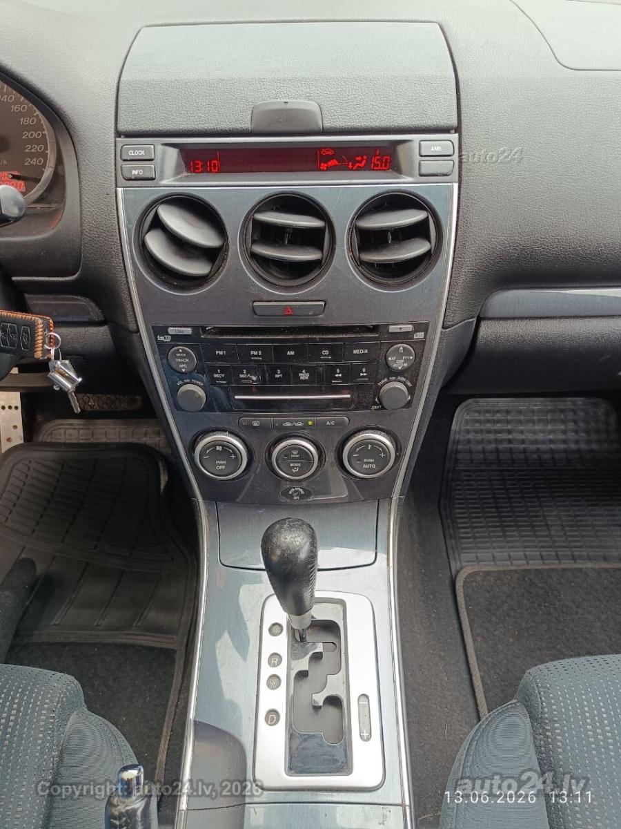 Zils Mazda 6 2006 Rīga, ar dzinēja tilpumu 2.30 L un nobraukumu 272 tūkst. km par 750 €, foto 10 vietnē AUTOMOTO.COM.LV