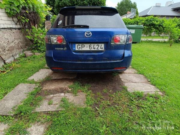 Синий Мазда 6 2006 в Рига, объемом двигателя 2.30 л и пробегом 272 тыс. км за 550 €, фото 3 на AUTOMOTO.COM.LV