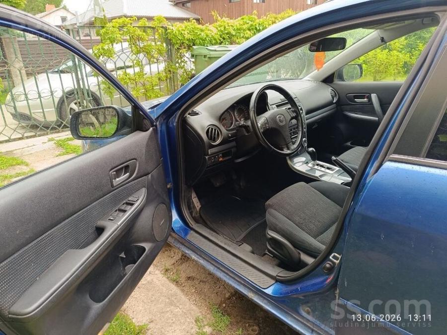Zils Mazda 6 2006 Rīga, ar dzinēja tilpumu 2.30 L un nobraukumu 272 tūkst. km par 550 €, foto 6 vietnē AUTOMOTO.COM.LV