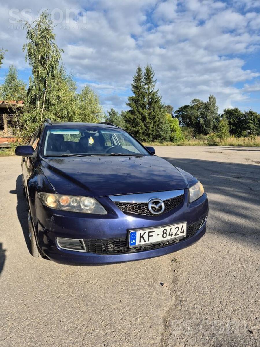 Blue Mazda 6 2006 in Jekabpils, with an engine capacity of 2.00 L and mileage of 223 thousand km for 990 €, photo 1 on AUTOMOTO.COM.LV