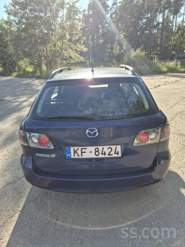 Blue Mazda 6 2006 in Jekabpils, with an engine capacity of 2.00 L and mileage of 223 thousand km for 990 €, photo 4 on AUTOMOTO.COM.LV