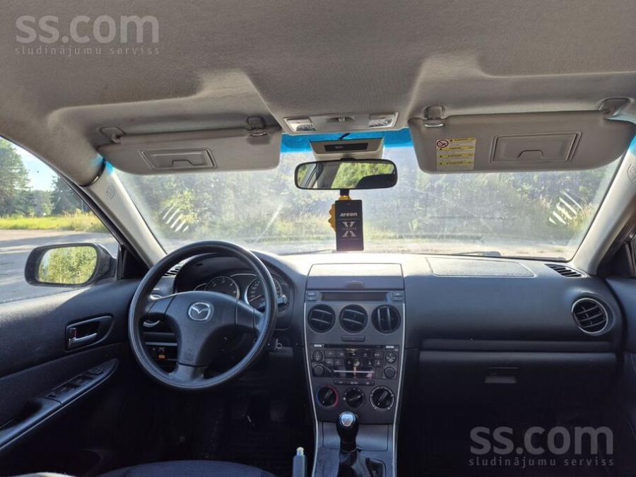 Blue Mazda 6 2006 in Jekabpils, with an engine capacity of 2.00 L and mileage of 223 thousand km for 990 €, photo 6 on AUTOMOTO.COM.LV