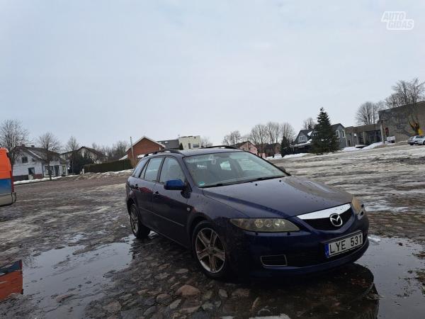 Blue Mazda 6 2007 in Silute, with an engine capacity of 2.00 L and mileage of 214 thousand km for 370 €, photo 1 on AUTOMOTO.COM.LV