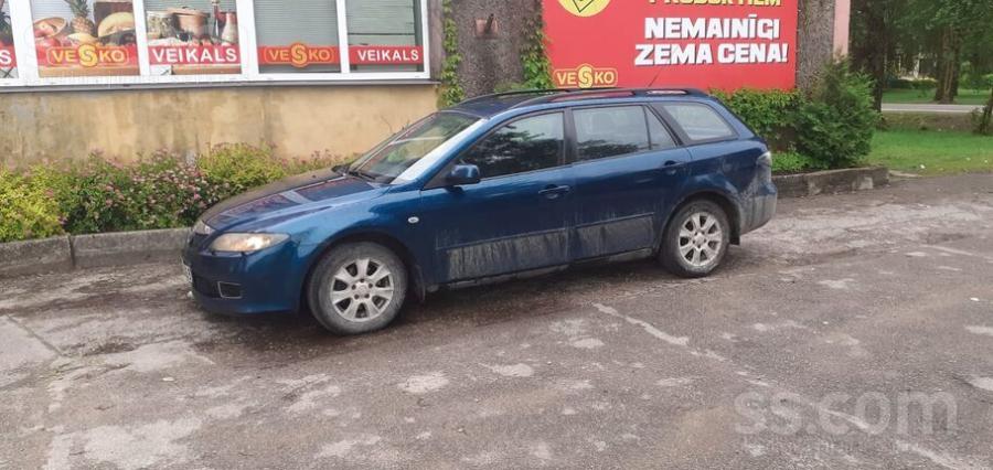 Blue Mazda 6 2008 in Jekabpils, with an engine capacity of 2.00 L and mileage of 311 thousand km for 580 €, photo 1 on AUTOMOTO.COM.LV
