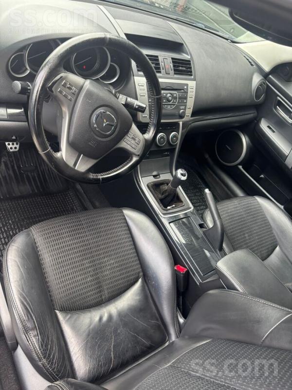 Zils Mazda 6 2008 Rīga, ar dzinēja tilpumu 2.00 L un nobraukumu 374 tūkst. km par 2000 €, foto 6 vietnē AUTOMOTO.COM.LV