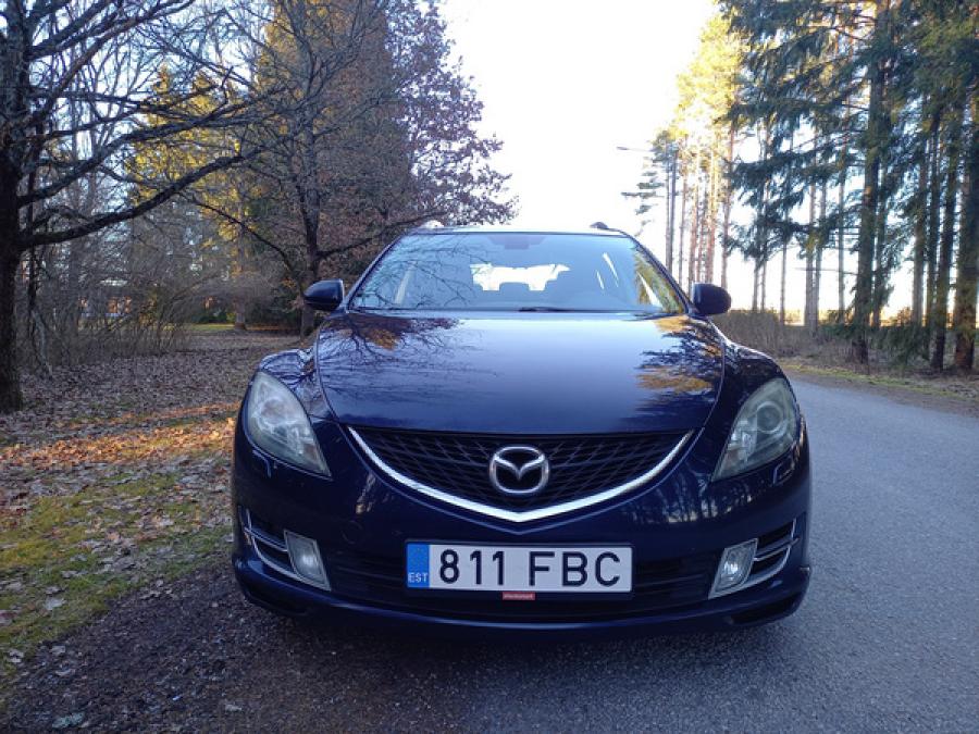 Blue Mazda 6 2008 in Rapla, with an engine capacity of 2.00 L and mileage of 343 thousand km for 1500 €, photo 5 on AUTOMOTO.COM.LV