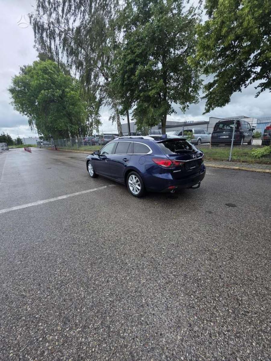 Blue Mazda 6 2013 in Marijampole, with an engine capacity of 2.18 L and mileage of 233 thousand km for 4350 €, photo 6 on AUTOMOTO.COM.LV