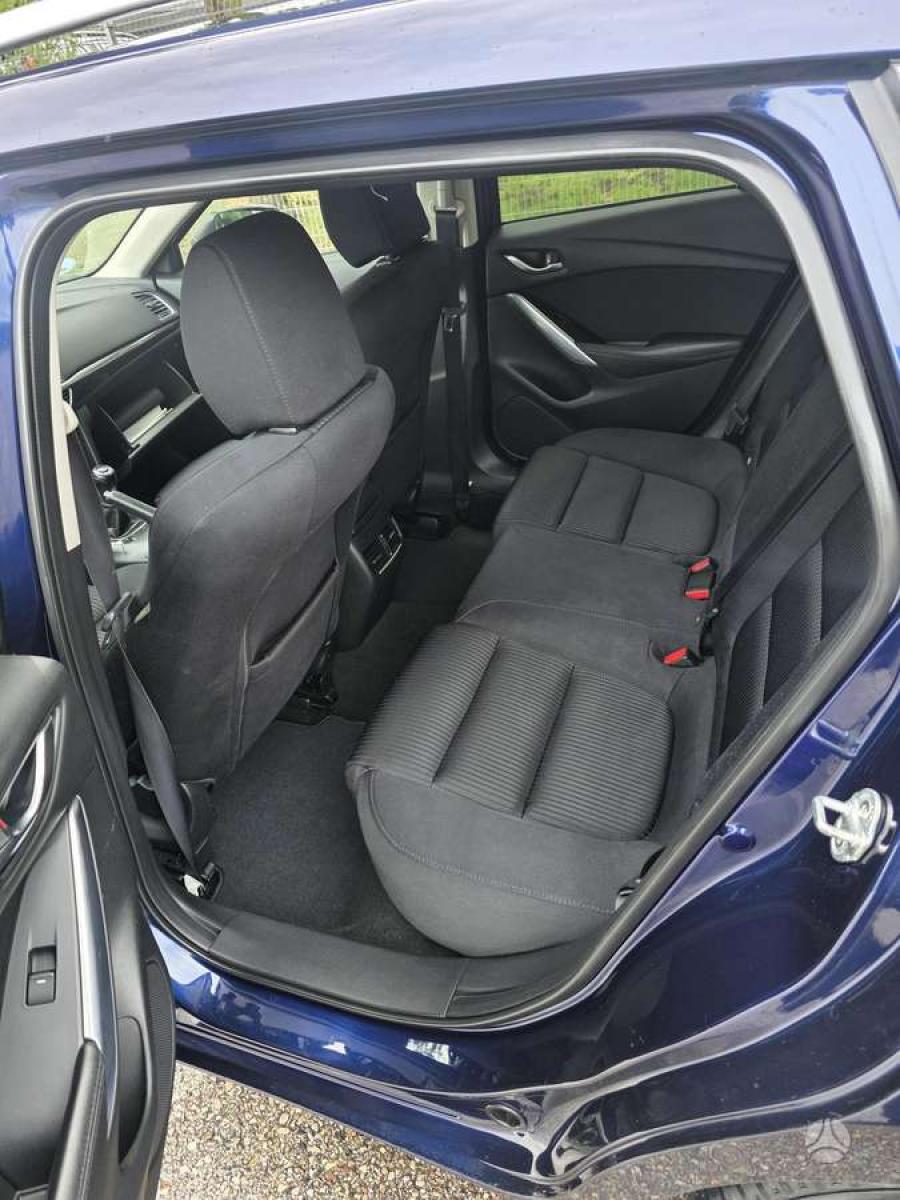 Blue Mazda 6 2013 in Marijampole, with an engine capacity of 2.18 L and mileage of 233 thousand km for 4350 €, photo 13 on AUTOMOTO.COM.LV