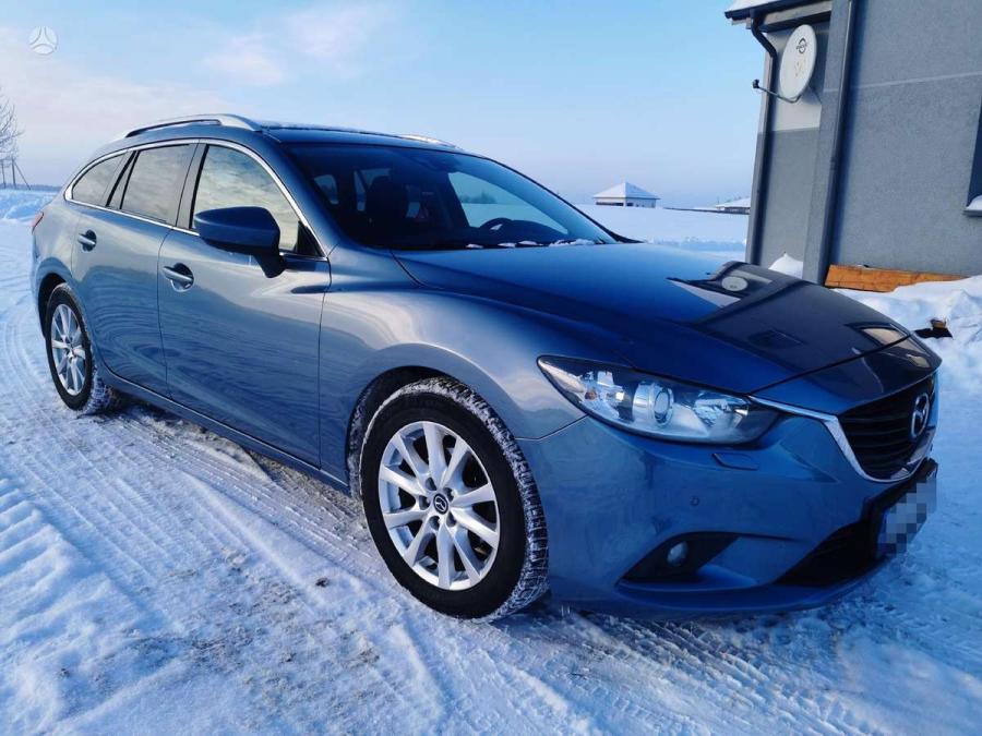 Blue Mazda 6 2014 in Vilnius, with an engine capacity of 2.20 L and mileage of 250 thousand km for 5750 €, photo 1 on AUTOMOTO.COM.LV