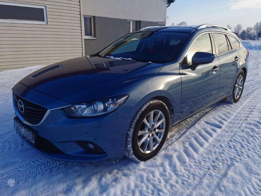 Blue Mazda 6 2014 in Vilnius, with an engine capacity of 2.20 L and mileage of 250 thousand km for 5750 €, photo 2 on AUTOMOTO.COM.LV