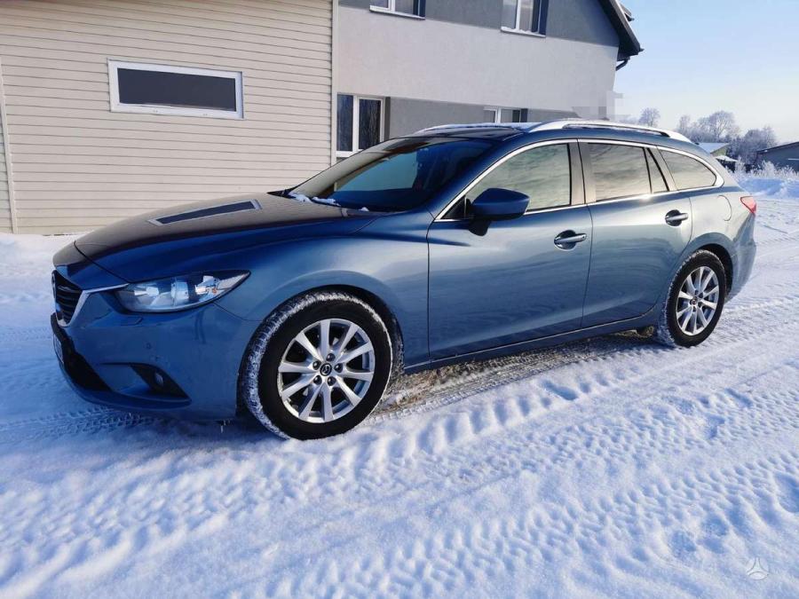 Blue Mazda 6 2014 in Vilnius, with an engine capacity of 2.20 L and mileage of 250 thousand km for 5750 €, photo 3 on AUTOMOTO.COM.LV