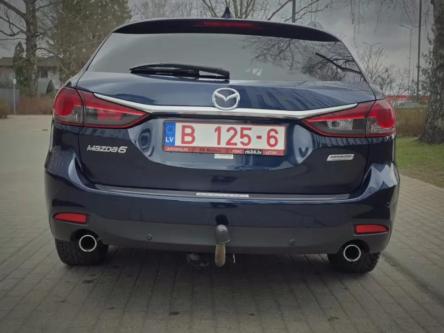 Blue Mazda 6 2014 in Riga, with an engine capacity of 2.20 L and mileage of 287 thousand km for 4590 €, photo 8 on AUTOMOTO.COM.LV