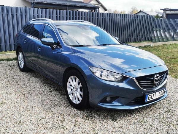 Blue Mazda 6 2014 in Vilnius, with an engine capacity of 2.20 L and mileage of 250 thousand km for 4950 €, photo 2 on AUTOMOTO.COM.LV