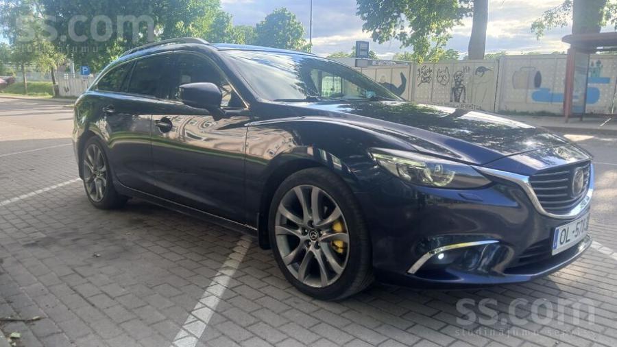 Blue Mazda 6 2016 in Rezekne, with an engine capacity of 2.20 L and mileage of 237 thousand km for 8050 €, photo 4 on AUTOMOTO.COM.LV