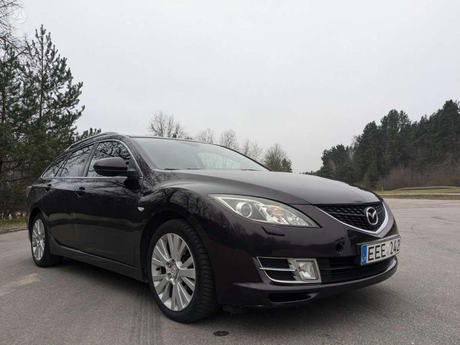 Brown Mazda 6 2009 in Vilnius, with an engine capacity of 2.00 L and mileage of 338 thousand km for 2700 €, photo 8 on AUTOMOTO.COM.LV
