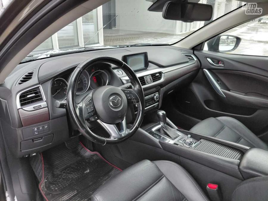 Brūns Mazda 6 2016 Viļņa, ar dzinēja tilpumu 2.20 L un nobraukumu 342 tūkst. km par 6900 €, foto 7 vietnē AUTOMOTO.COM.LV