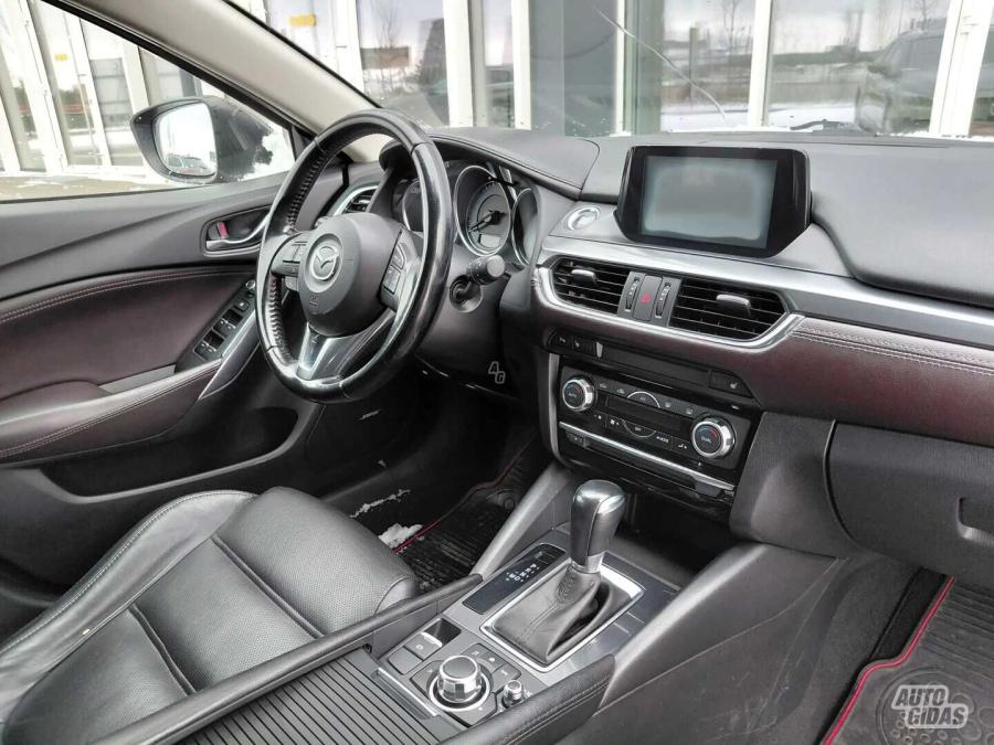 Brūns Mazda 6 2016 Viļņa, ar dzinēja tilpumu 2.20 L un nobraukumu 342 tūkst. km par 6900 €, foto 13 vietnē AUTOMOTO.COM.LV