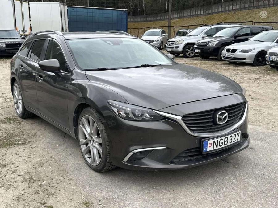 Brūns Mazda 6 2016 Viļņa, ar dzinēja tilpumu 2.19 L un nobraukumu 342 tūkst. km par 6400 €, foto 1 vietnē AUTOMOTO.COM.LV