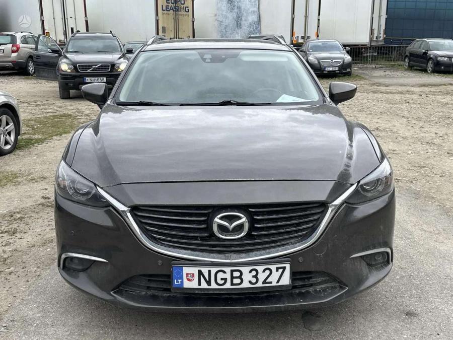 Brūns Mazda 6 2016 Viļņa, ar dzinēja tilpumu 2.19 L un nobraukumu 342 tūkst. km par 6400 €, foto 5 vietnē AUTOMOTO.COM.LV