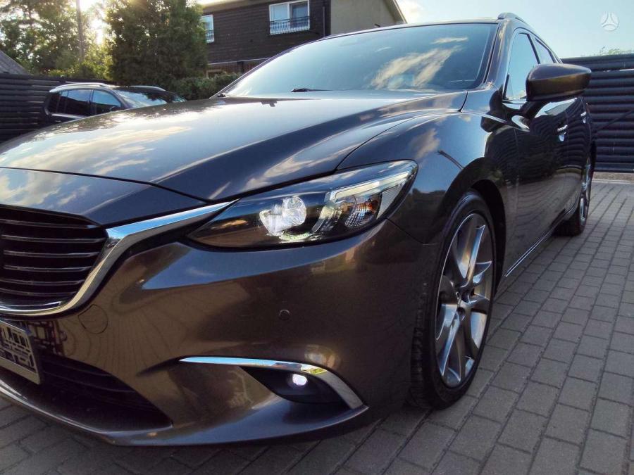 Brown Mazda 6 2017 in Vilnius, with an engine capacity of 2.19 L and mileage of 192 thousand km for 7650 €, photo 3 on AUTOMOTO.COM.LV