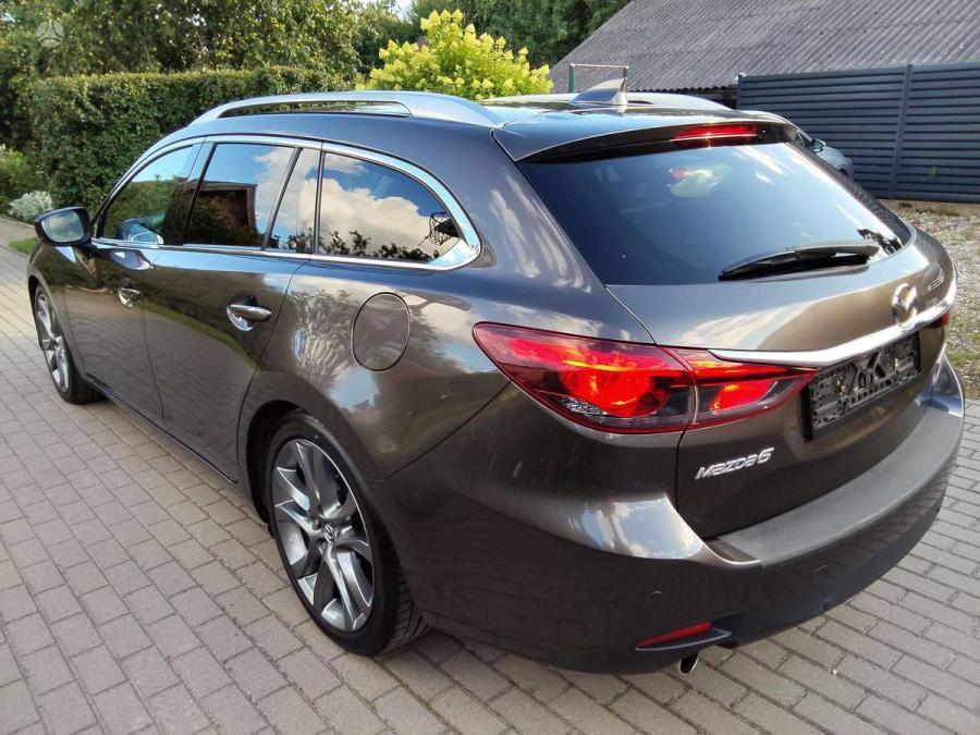 Brown Mazda 6 2017 in Vilnius, with an engine capacity of 2.19 L and mileage of 192 thousand km for 7650 €, photo 5 on AUTOMOTO.COM.LV