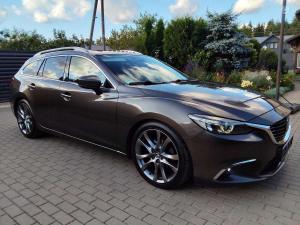 Brown Mazda 6 2017 in Vilnius, with an engine capacity of 2.19 L and mileage of 192 thousand km for 7650 €, photo 10 on AUTOMOTO.COM.LV