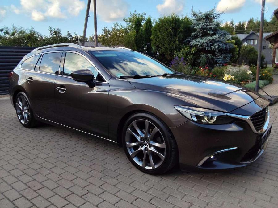 Brown Mazda 6 2017 in Vilnius, with an engine capacity of 2.19 L and mileage of 192 thousand km for 7650 €, photo 10 on AUTOMOTO.COM.LV