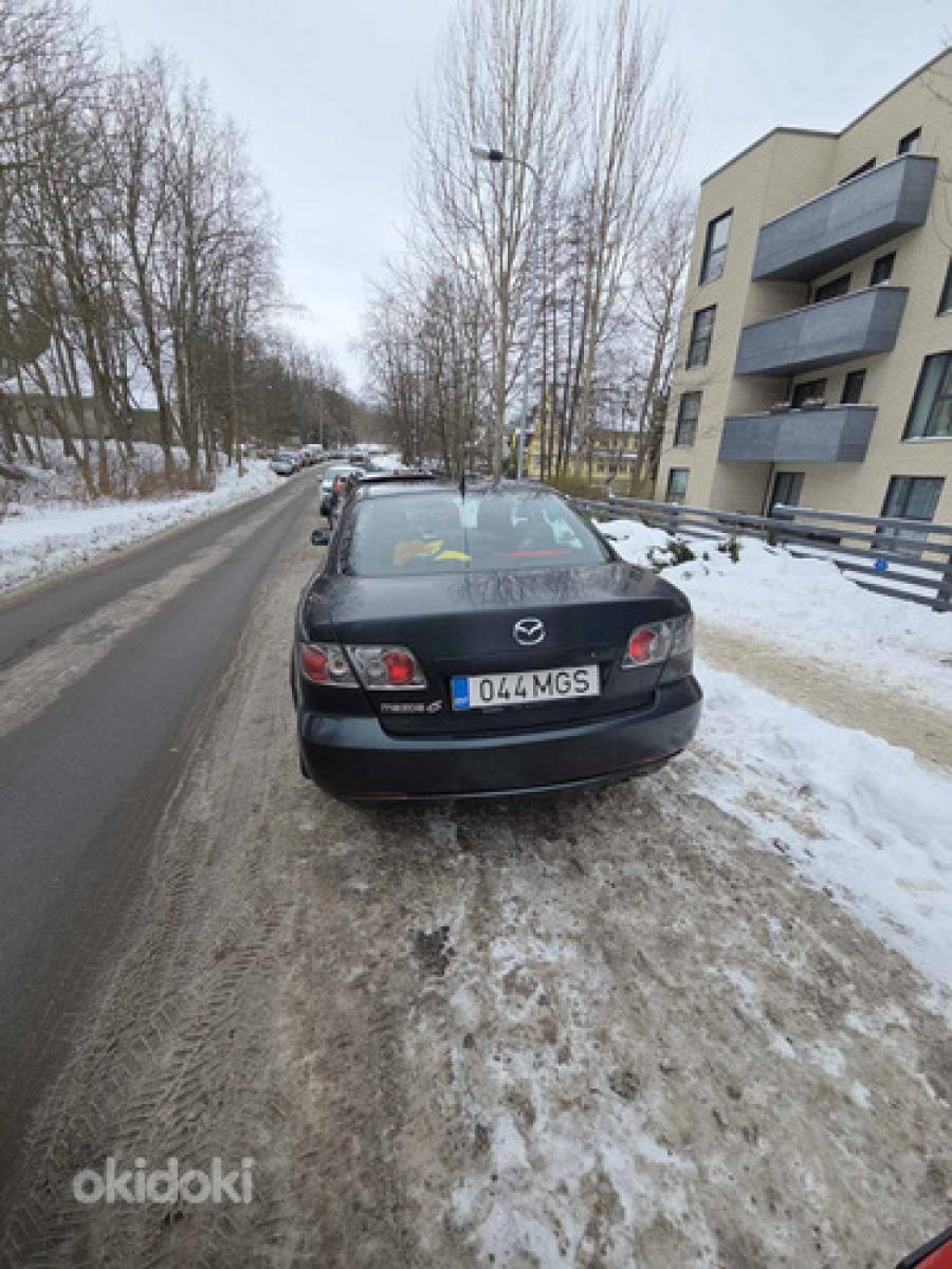 Green Mazda 6 2006 in Tallinn, with an engine capacity of 1.80 L and mileage of 197 thousand km for 2000 €, photo 6 on AUTOMOTO.COM.LV