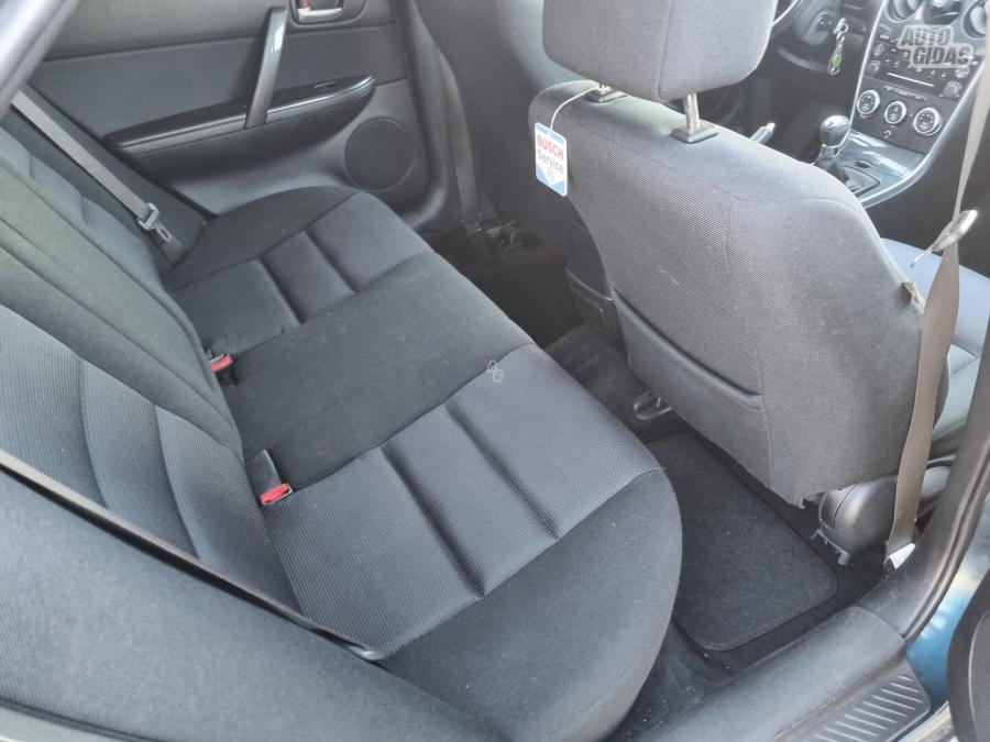 Green Mazda 6 2008 in Kaunas, with an engine capacity of 1.80 L and mileage of 308 thousand km for 850 €, photo 10 on AUTOMOTO.COM.LV