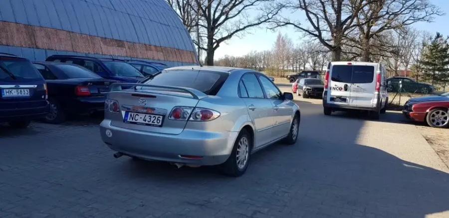 Pelēks Mazda 6 2004 Valmiera, ar dzinēja tilpumu 2.20 L un nobraukumu 313 tūkst. km par 1000 €, foto 4 vietnē AUTOMOTO.COM.LV