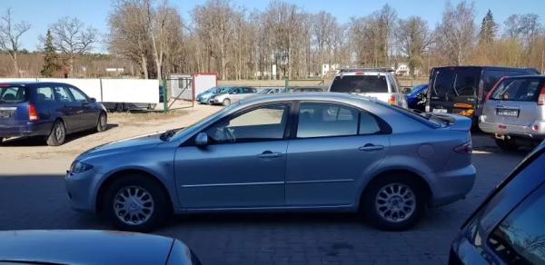 Pelēks Mazda 6 2004 Valmiera, ar dzinēja tilpumu 2.20 L un nobraukumu 313 tūkst. km par 1000 €, foto 6 vietnē AUTOMOTO.COM.LV