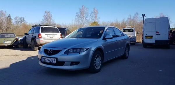 Pelēks Mazda 6 2004 Valmiera, ar dzinēja tilpumu 2.20 L un nobraukumu 313 tūkst. km par 1000 €, foto 7 vietnē AUTOMOTO.COM.LV