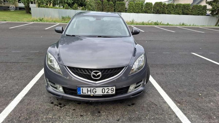 Grey Mazda 6 2008 in Vilkaviskis, with an engine capacity of 2.00 L and mileage of 348 thousand km for 1400 €, photo 5 on AUTOMOTO.COM.LV