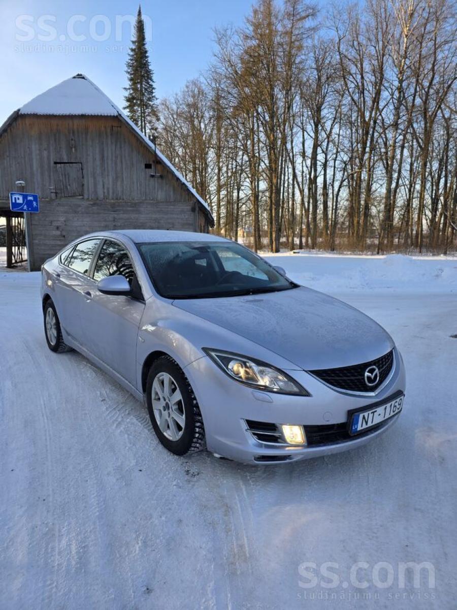 Pelēks Mazda 6 2008 Preiļi, ar dzinēja tilpumu 2.00 L un nobraukumu 233 tūkst. km par 1350 €, foto 1 vietnē AUTOMOTO.COM.LV