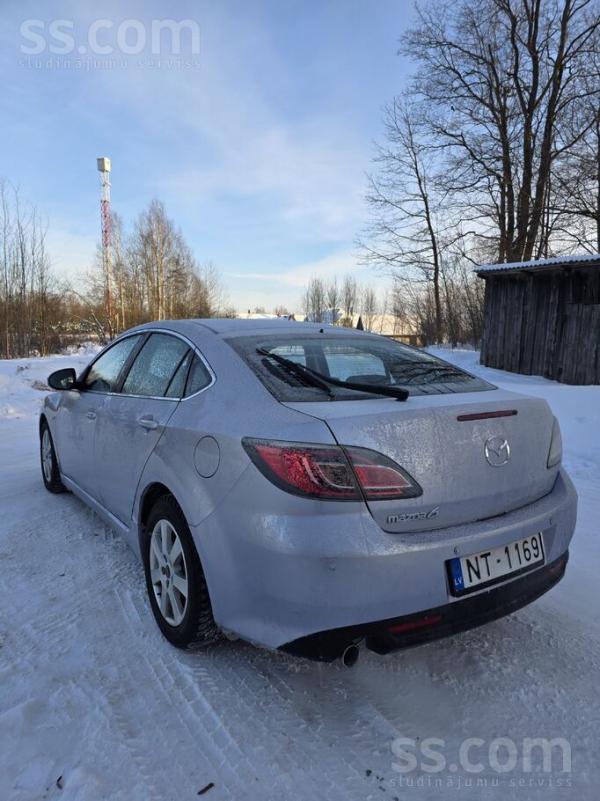 Pelēks Mazda 6 2008 Preiļi, ar dzinēja tilpumu 2.00 L un nobraukumu 233 tūkst. km par 1350 €, foto 5 vietnē AUTOMOTO.COM.LV
